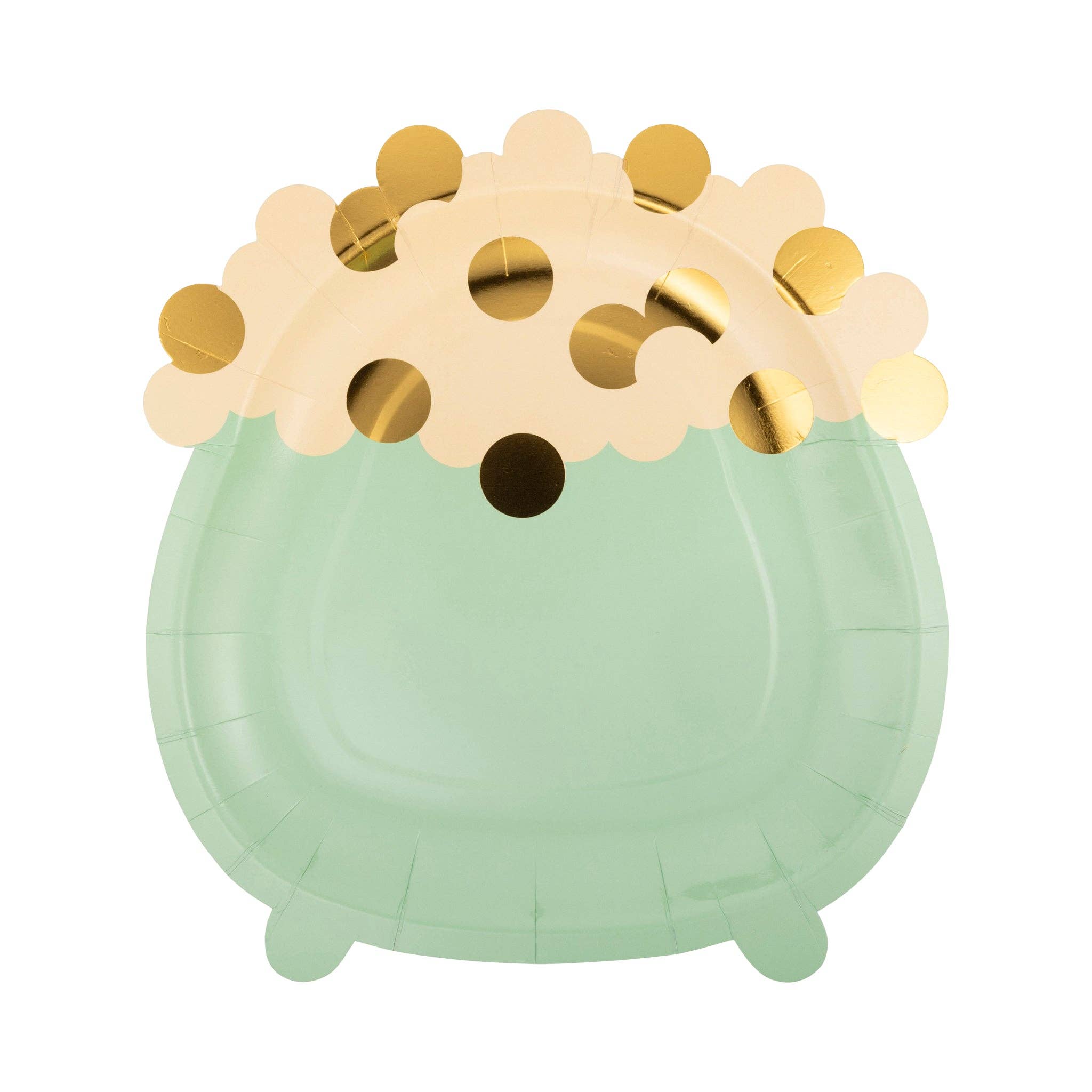 Shaped Pot of Gold Paper Plate – Merrymint Celebration Boutique ...