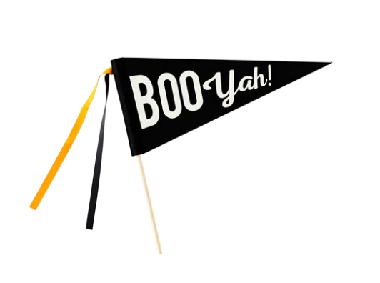 BOO YAH! FELT PENNANT BANNER – Merrymint Celebration Boutique | Helium ...