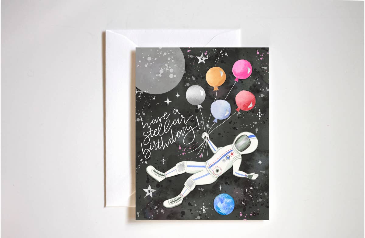 Have a Stellar Birthday Outer Space Card – Merrymint Celebration ...